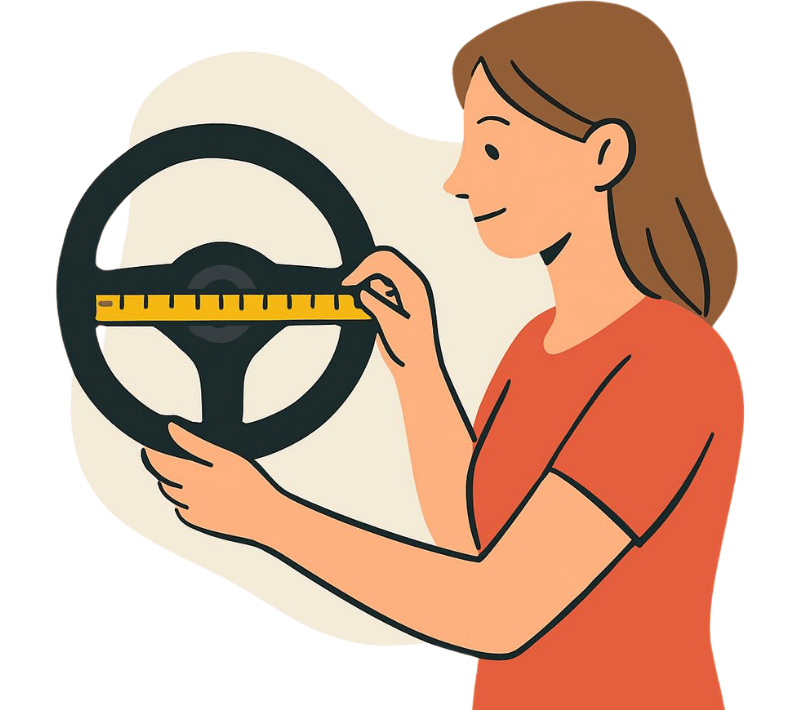 How To Measure Steering Wheel Size | SteeringWheelSize.com